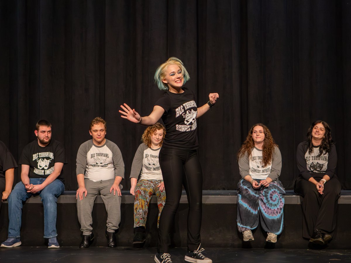 A candid performance shot of Madison Brower (Christopher).