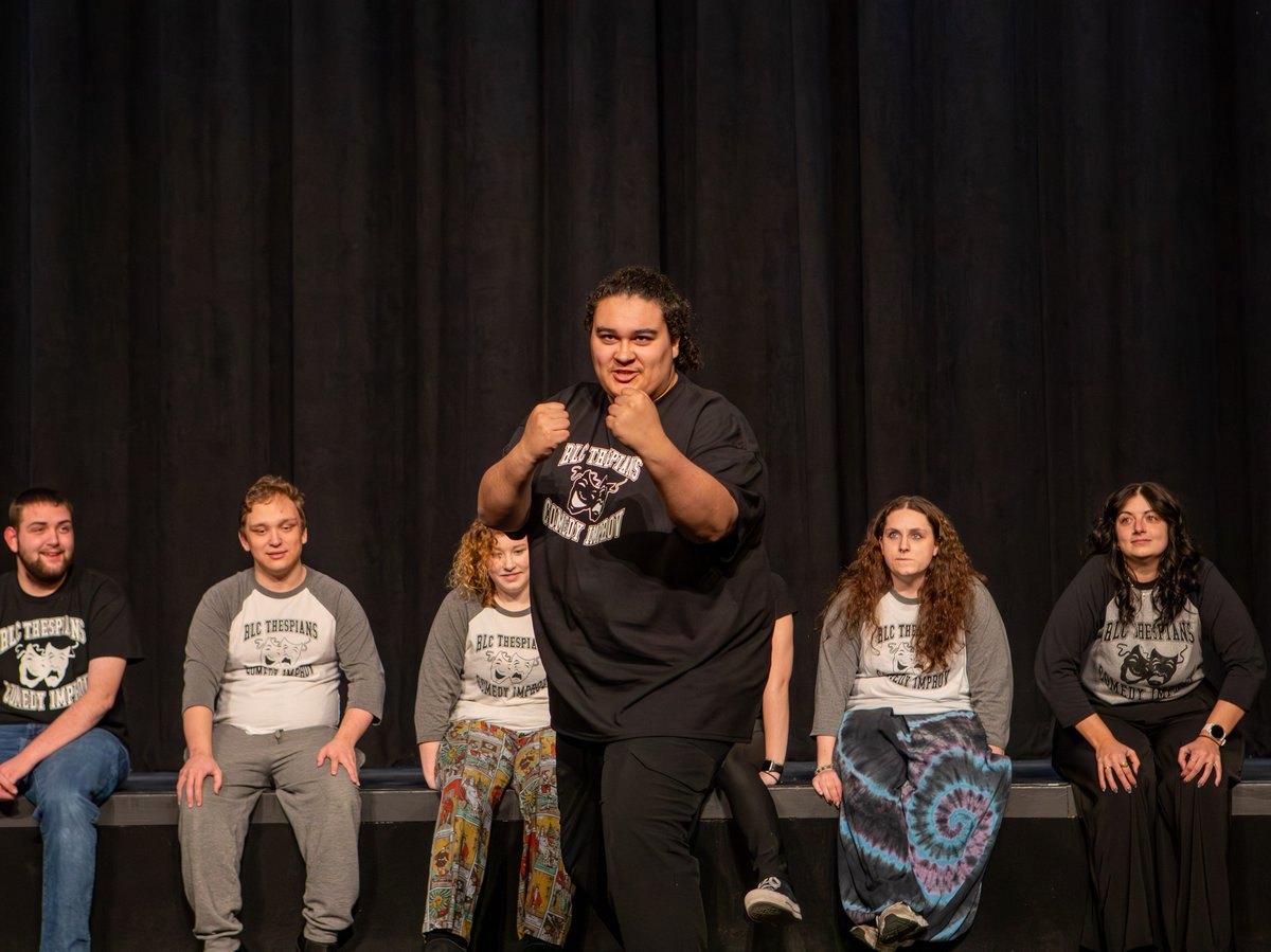 Malcom Hall (Benton) improvises in a fight stance.