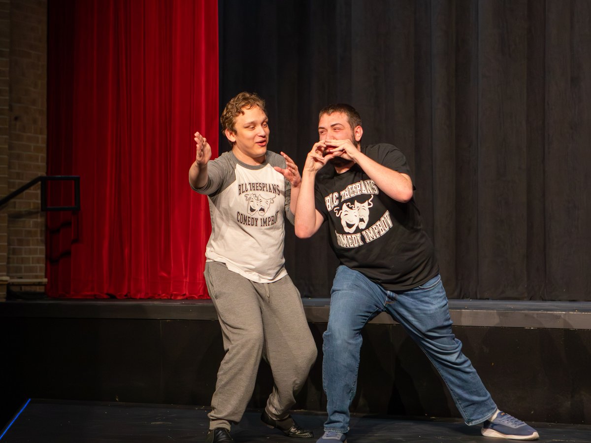 Samuel Buesking (Mt. Vernon) and Jack Robison (Mt. Vernon) perform as a ...